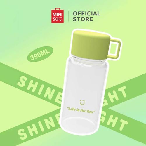Jual Miniso Botol Plastik Bottle with Handle Mudah Dibuka Desain Mulut ...