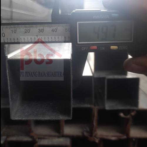 Jual Besi Stall Hollow/ Hollo / Holo GALVANIS 50x50 (1.4mm 1.8mm 2mm ...