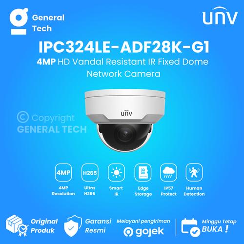 Jual Uniview IPC324LE-ADF28K-G1 4MP HD VANDAL-RESISTANT IR FIXED DOME NETWORK CAMERA - Kab ...