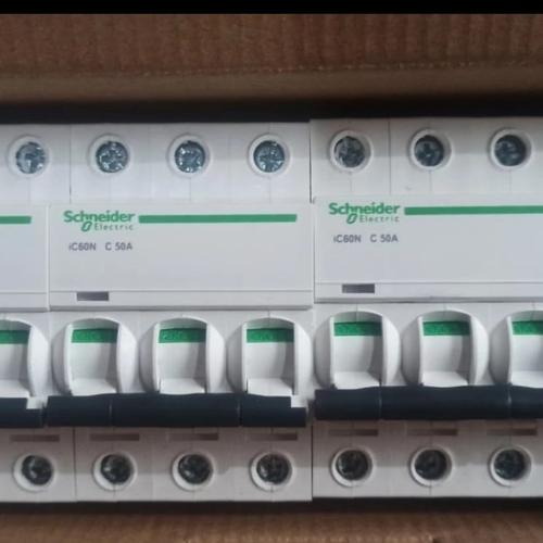 Jual MCB Circuit Breaker 3Pole 3Phase iC60N 50A 3 Pole 3 Phase 6ka 50A iC60N 3P 50A - Jakarta ...