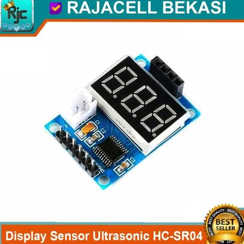 Jual DISPLAY SENSOR JARAK UNTUK SENSOR ULTRASONIC HC-SR04 + SERIAL DATA ...
