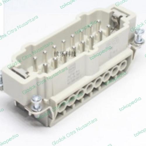 Jual Harting Connector HAN 16E-M-S 09330162601 16 Pin Male Core Han-16E ...