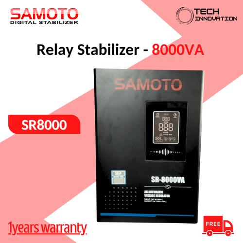 Jual SR8000 SAMOTO Relay Stabilizer 8000VA AVR Stabiliser Relay ...