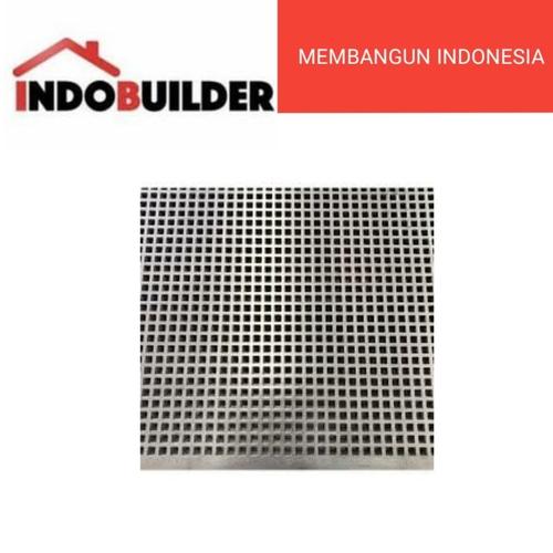 Jual PLAT BESI LUBANG PERFORATED TEBAL 0.8 MM KOTAK 10 MM X 10 MM ...