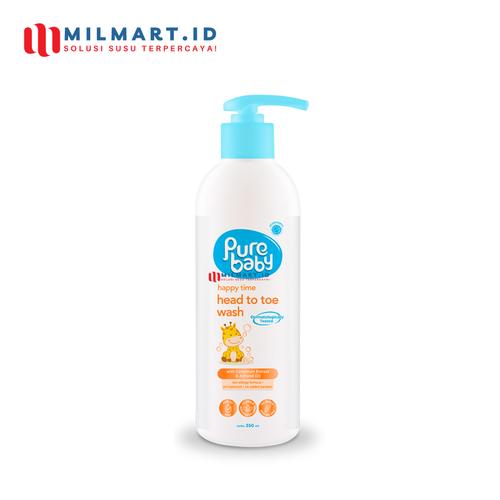 Jual PURE BABY HEAD TO TOES WASH 350 ML PUMP SABUN SHAMPOO 2 IN 1 ...