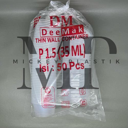 Jual Tempat Soas Plastik Dm 35ml / Thinwall Cup Sambal Container Saos ...