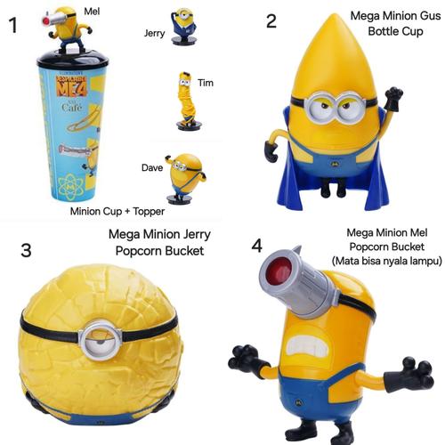 Jual Minion Despicable Me 4 XXI Merchandise Popcorn Bucket Tumbler Cup ...