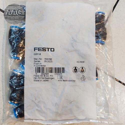 Jual FESTO QSY-8 153150 Push-in Y-connector selang 8mm - Jakarta Barat - AAG PNEUMATICS ...