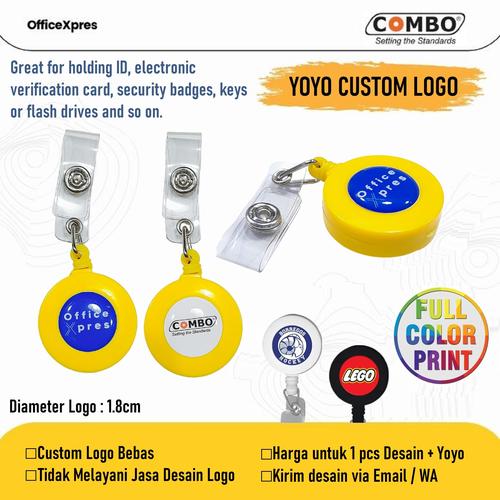 Jual ID Card Holder Yoyo Custom Logo / Yoyo ID Card Bisa Custom Logo ...