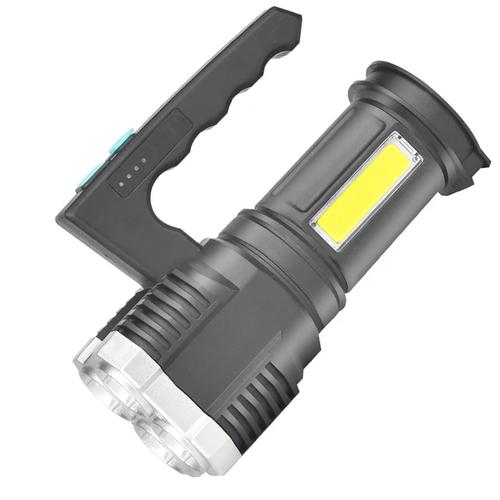 Jual Senter L-S09 Gagang LED 4 Mata 48W + 20W Lampu COB 4 Mode ...