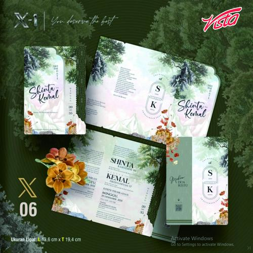 Jual Blangko Undangan Pernikah Java Card X-1 06 - Kota Semarang - Vista ...
