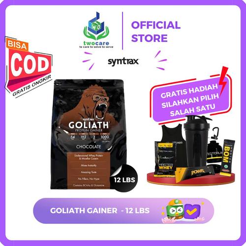 Promo Syntrax Goliath 12 Lbs 12 Lb 5.4 kg Mass Protein Gainer Cicil 0% ...