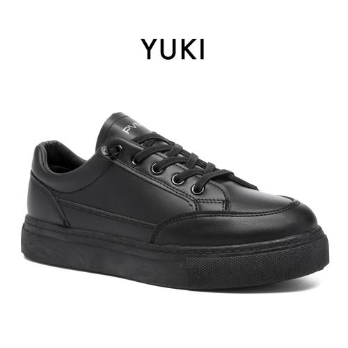 Promo PVN Back To School Sneakers Sepatu Sekolah Hitam Polos Wanita ...