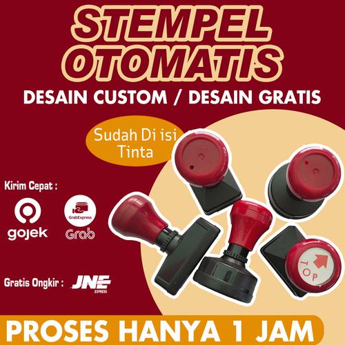 Jual Stempel otomatis / Stempel warna | Free desain | Proses Cepat ...
