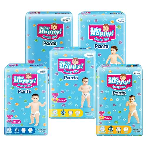 Jual Baby Happy S/M/L/XL/XXL Pempers Murah Popok Bayi Murah Popok Anti ...
