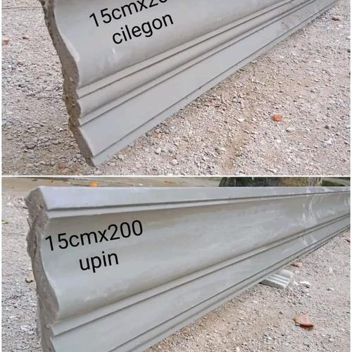 Jual lisplang beton profil,lis profil,lis tempel,ukuran 15cmx200cm ...