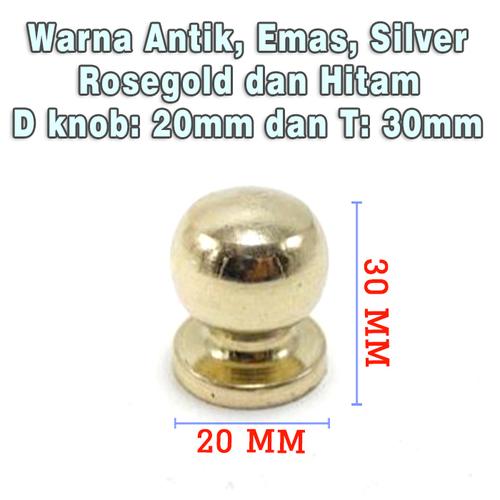 Jual +Baut Knob laci kabinet 20mm Tarikan Kotak Box Handle Knop Lemari ...
