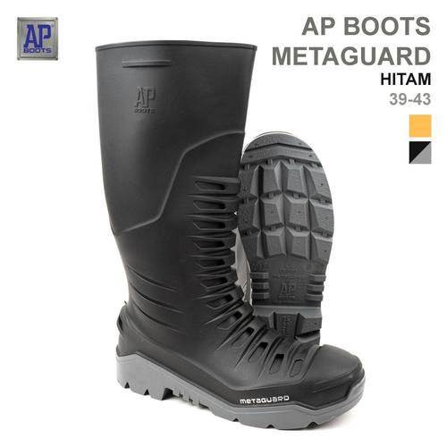 Jual Sepatu AP Boots METAGUARD Hitam Sepatu Boot Pertukangan Ujung Besi ...