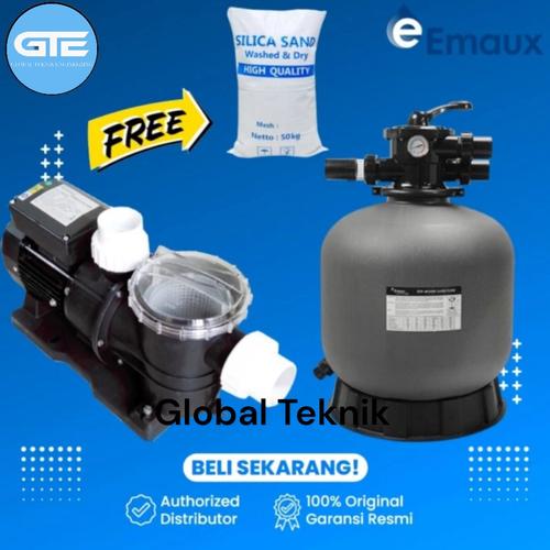 Jual Mesin Pompa Air Kolam Renang 1HP + Sand Filter 16in Paket Kolam ...