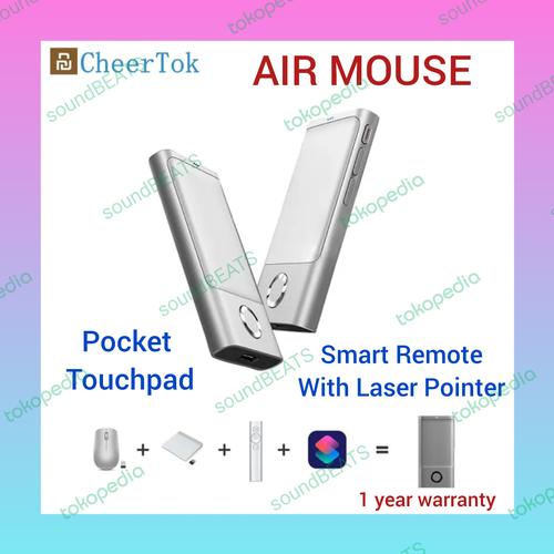Jual CHEERTOK AIR Mouse With LASER Pointer Singularity Smart Remote Control Touch Pad Track Pad ...