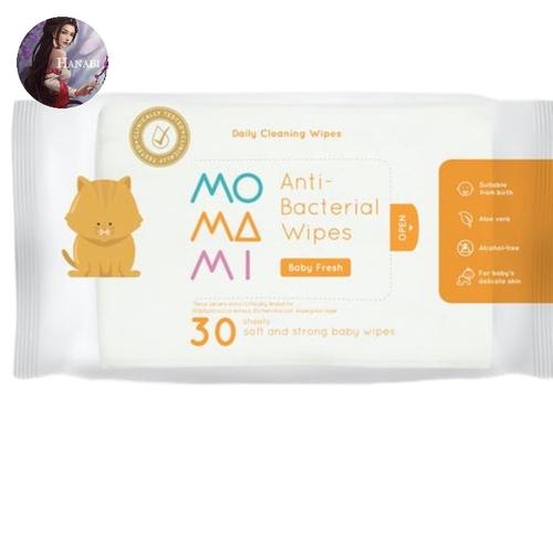 Jual Momami Antibacterial Wipes/Tissue Basah Bayi 30 sheets - Jakarta ...