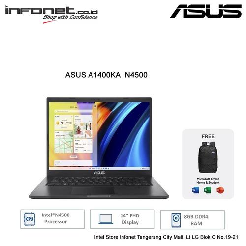 Jual ASUS VIVOBOOK A1400KA N4500 8GB 512GB SSD 14" FHD W11 OHS21 - Kota ...