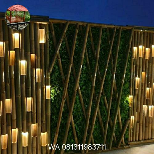 Jual #pagar bambu#hiasan dinding bambu#pagar bambu#dekorasi bambu dll ...