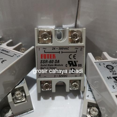 Jual solid state relay fotek ssr 60da/60 da/solid state modul fotek ssr 60 da - Jakarta Barat ...