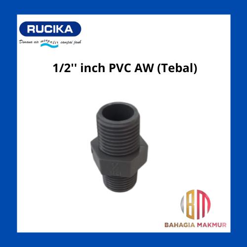 Jual Double Nepel / Double Nipple 1/2" inch PVC Rucika AW (Tebal) - Kota Bekasi - toko bojong ...