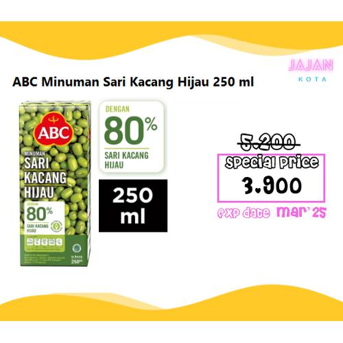 Jual ABC Minuman Sari Kacang Hijau 250 ml - Kota Bekasi - jajankota ...