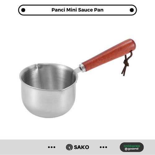 Jual Panci Mini Sauce Pan Stainless Steel Kayu 304 120 ml 300 ml ...
