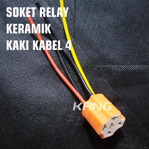 Jual Soket Rellay Socket Riley Keramik Ceramic Kaki Kabel 4 - Kab ...