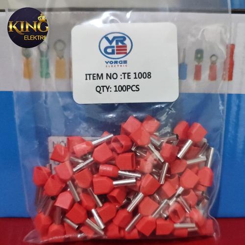 Jual FERRULES TE1008 2 x 1mm Insulated SKUN KABEL Tusuk TE-1008 ...