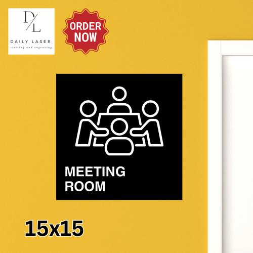 Jual SIGNAGE MEETING ROOM / RUANGAN MEETING / RUANG RAPAT 15 x 15 CM ...