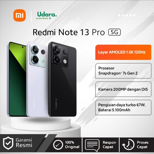 Jual Official Xiaomi Redmi Note 13 Pro 5G (8GB/256GB) (12GB/512GB) | Snapdragon 7s Gen 2 ...