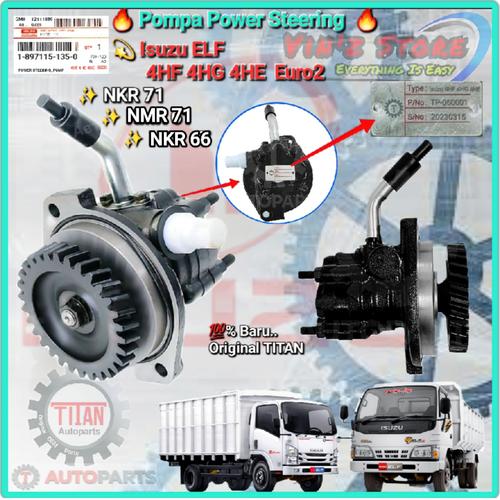 Jual POMPA POWER STEERING NKR 71 NMR 71 NKR 66 4HF 4HG EURO 2 ASLI ...
