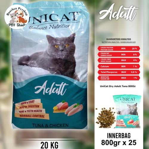 Jual EXPEDISI UNICAT Adult TUNA 20kg Makanan Kucing UNICAT Tuna Adult ...