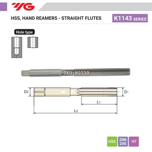 Jual Hand Reamer 10 Mm Hss Rimer 10mm Pembuat Lubang Presisi 10.0 ...