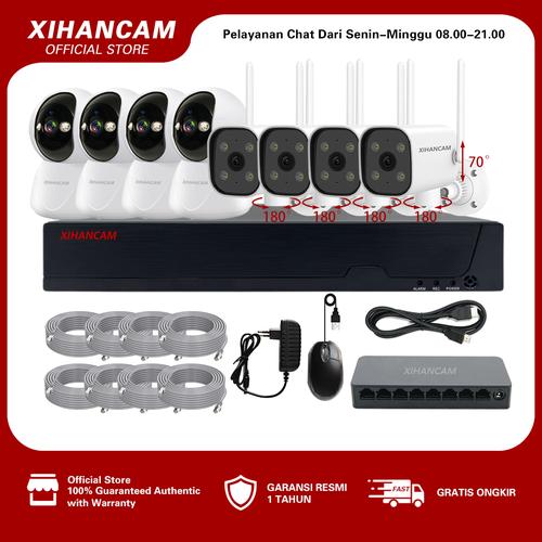 Promo XIHANCAM Paket CCTV 8CH 5MP IP Camera CCTV Komplit Siap Pasang ...