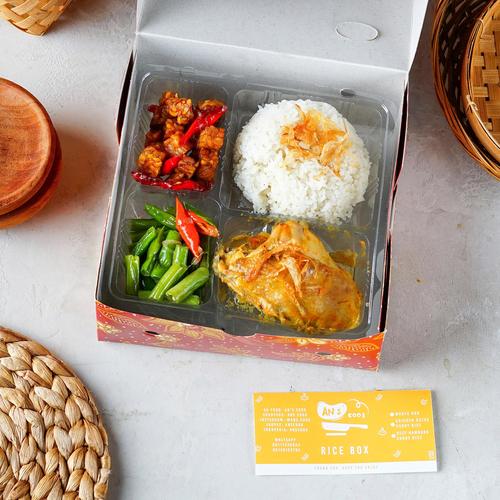 Jual Nasi kotak / box catering isi ayam goreng bakar geprek sayur ...