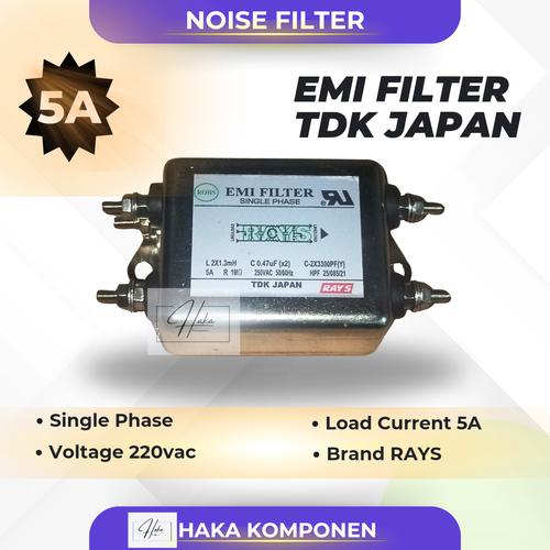 Jual Noise filter 5A 1phase 220vac Emi Filter TDK JAPAN RAYS - Jakarta ...