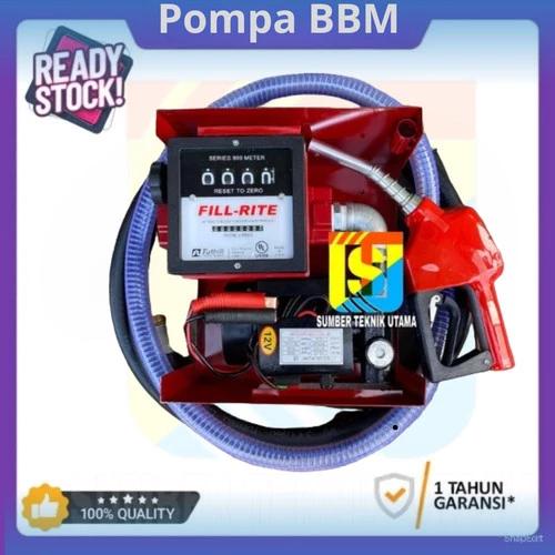 Jual Pompa Solar 24V 70LPM Pompa Transfer BBM Flow Meter FILL RITE 24V ...