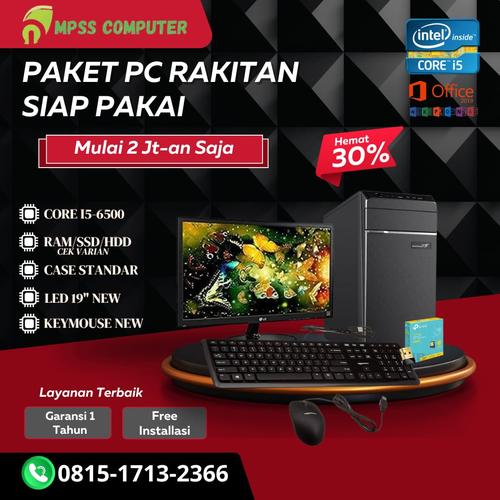 Jual KOMPUTER PC RAKITAN FULLSET ADMIN OFFICE EDITING INTEL CORE I5-6500 - 8GB, SSD128 - Kab ...