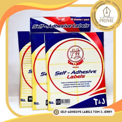 Jual Label Tom & Jerry / TJ Labels ( 1 Pak Isi 10 Lembar ) - No. 121 ...