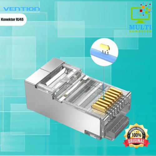 Jual Vention IDC 50 Pcs Connector LAN FTP RJ45 CAT6 Ethernet Modular ...