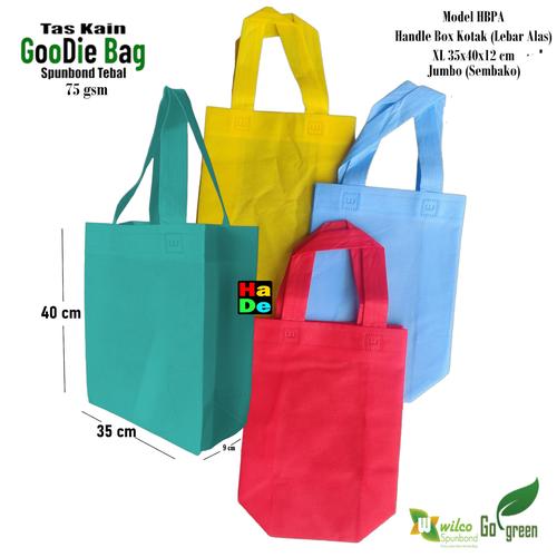 Jual Box 35x40x12 cm | Tas Kain Spunbond Goodie Bag Polos Kantong Jumbo ...