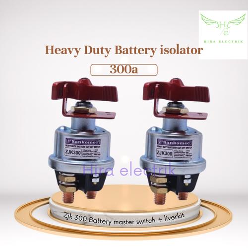Jual heavy duty battery isolator 300a ZJK 300 master switch + liverkit ...