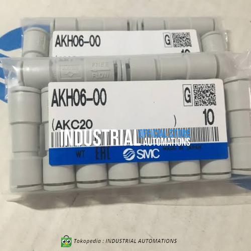 Jual SMC AKH06-00 (∅6mm) check valve, straight type, Series AKH/AKB ...
