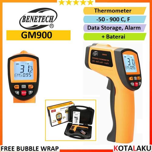 Jual Industrial Thermometer Gun Infrared Termometer Industri Benetech ...