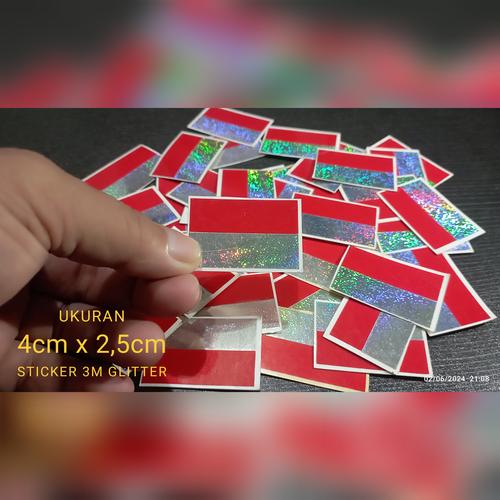 Jual sticker bendera indonesia, sticker merah putih, sticker pipi ...